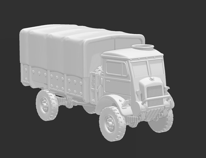 Bedford QL [UK] – WWII – 3D Printed Model Kit - Etsy