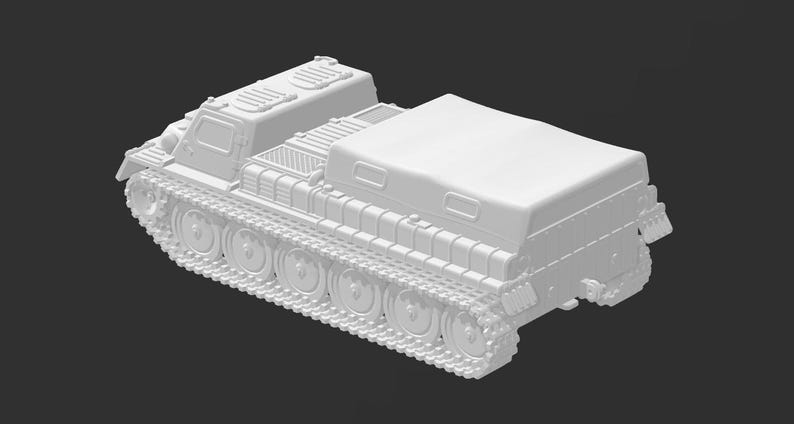 GAZ-71 Soviet Amphibious Transport Vehicle Cold War – 3D Printed Model ...