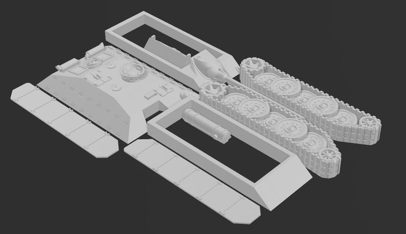 E-25 Jagdpanzer – 3D Printed German WWII Tank Destroyer – Scale Range 1 ...