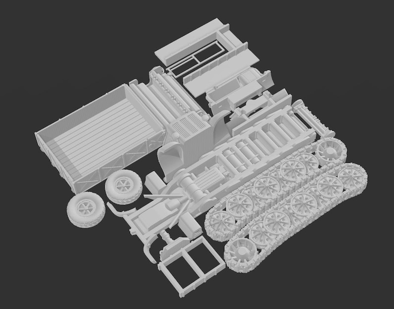 Sd.kfz. 9 Famo German Heavy Half-track Model Kit – 3D Printed ...