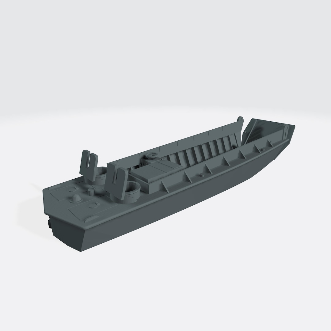 LCVP Higgins Boat American Landing Craft WWII – 3D Printed Model Kit ...