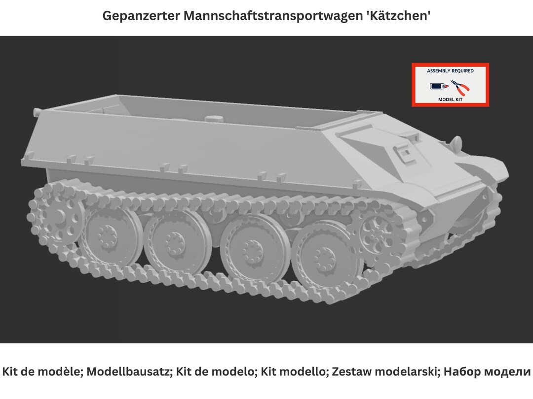 Katzchen APC – 3D Printed German WWII Armoured Personnel Carrier ...