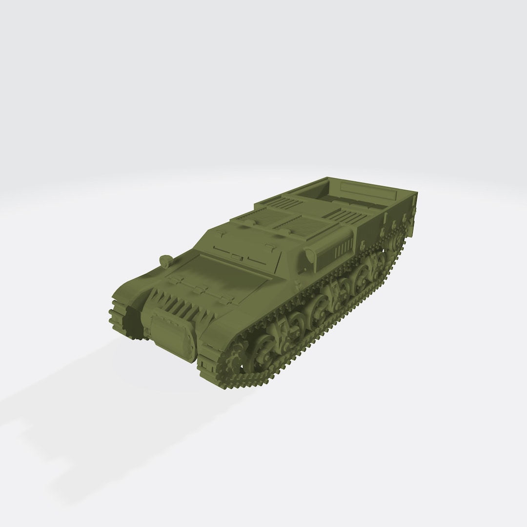 Lorraine 37L WWII Artillery Tractor – 3D Printed Model Kit, Unpainted ...