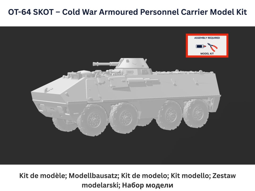 OT-64 SKOT – 3D Printed Cold War APC – Scale Range 1/144 to 1/35 – Pla ...