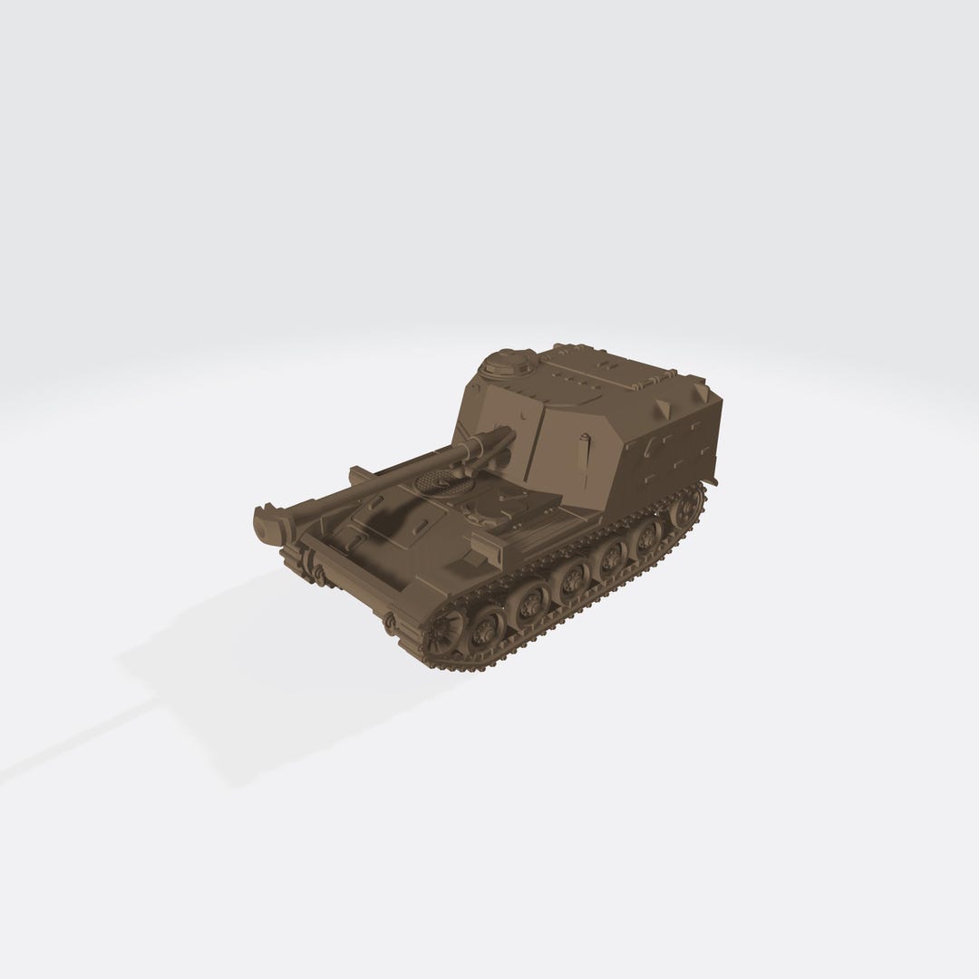AMX Mk 61 French Self-propelled Gun Cold War – 3D Printed Model Kit ...