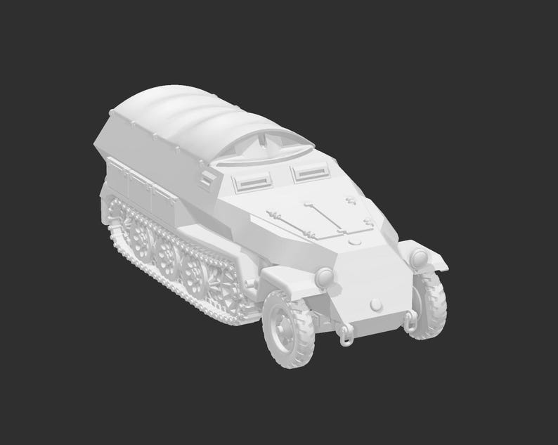 Sd.kfz. 251 Hanomag German Armoured Half-track WWII – 3D Printed Model ...