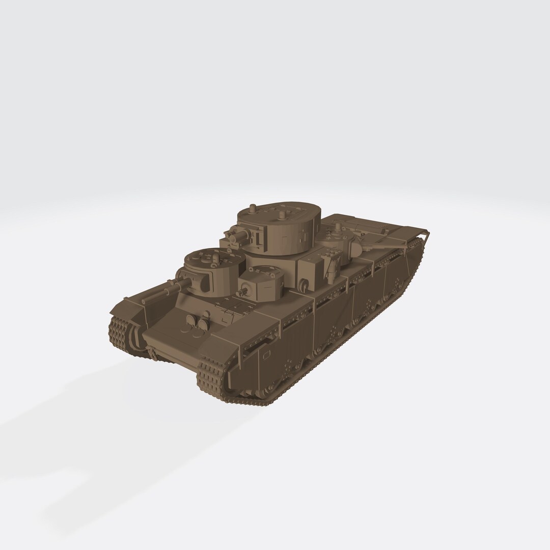 T-35 [SU] – WWII – 3D Printed Model Kit - Etsy
