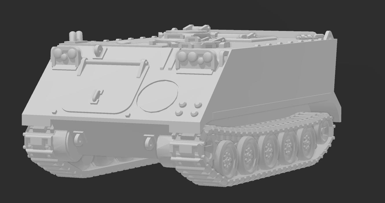 M113 – 3D Printed Armoured Personnel Carrier Model Kit – FDM PLA – 1/ ...