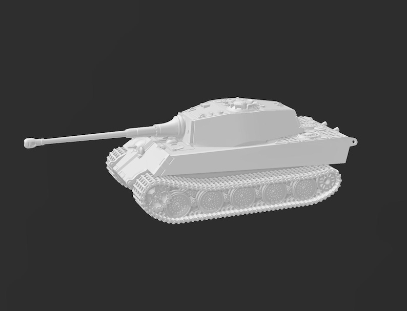 Tiger II (sd.kfz. 182) German Heavy Tank WWII – 3D Printed Model Kit ...