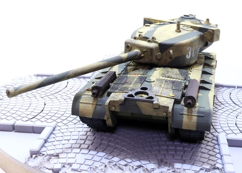 T29 Heavy Tank Model - 1/35 Scale, 3D Printed, and Painted - Etsy