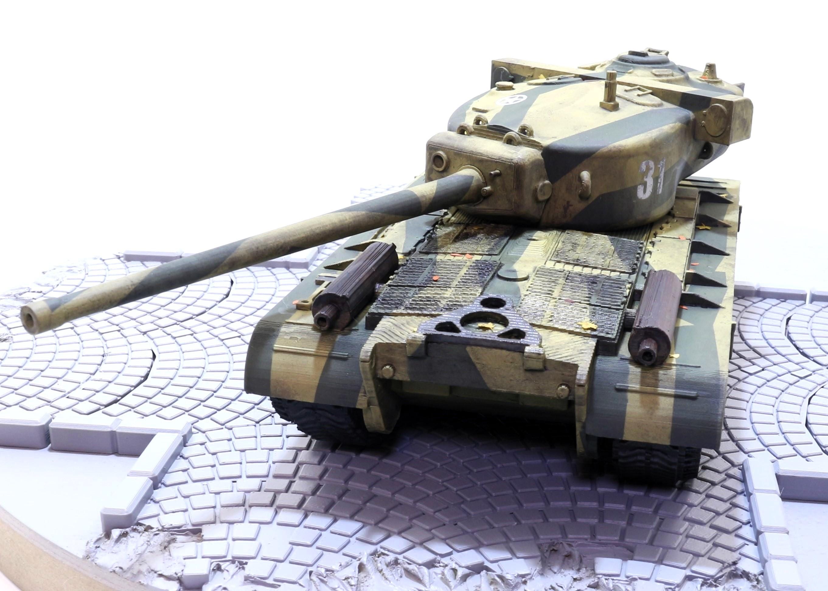 T29 Heavy Tank Model - 1/35 Scale, 3D Printed, and Painted - Etsy