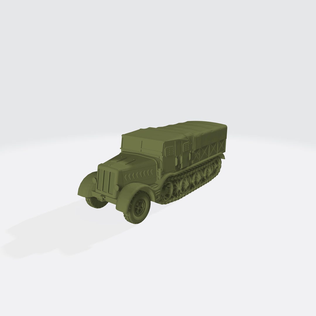 Sd.kfz. 9 Famo German Heavy Half-track Model Kit – 3D Printed ...