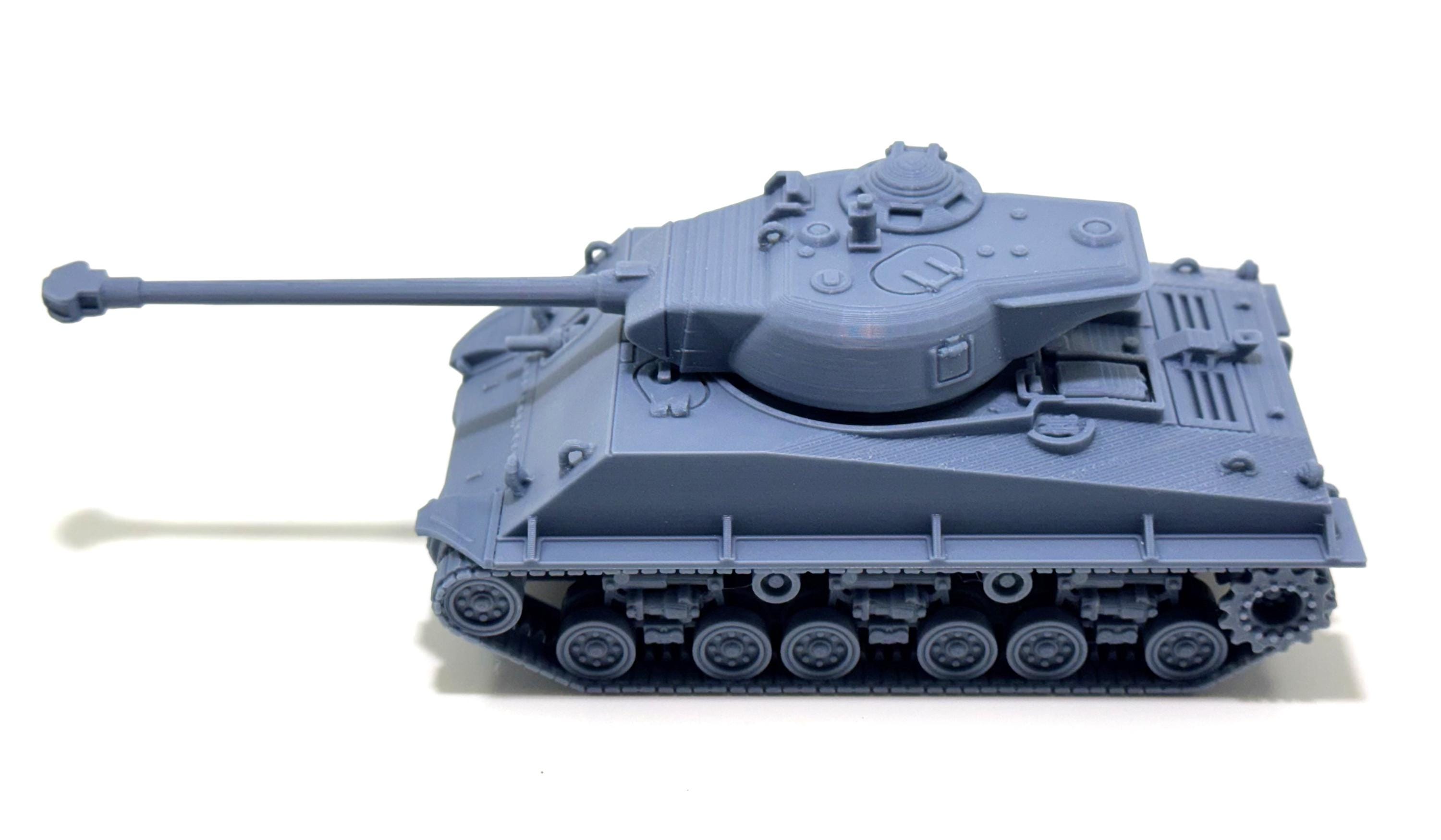 M50 Super Sherman Israeli Medium Tank Cold War – 3D Printed Model Kit ...