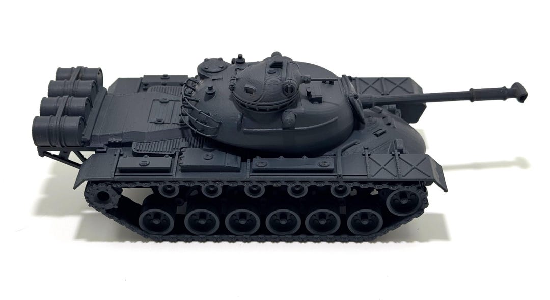 M48 Patton – 3D Printed American Cold War Tank – Scale Range 1/144 to 1 ...