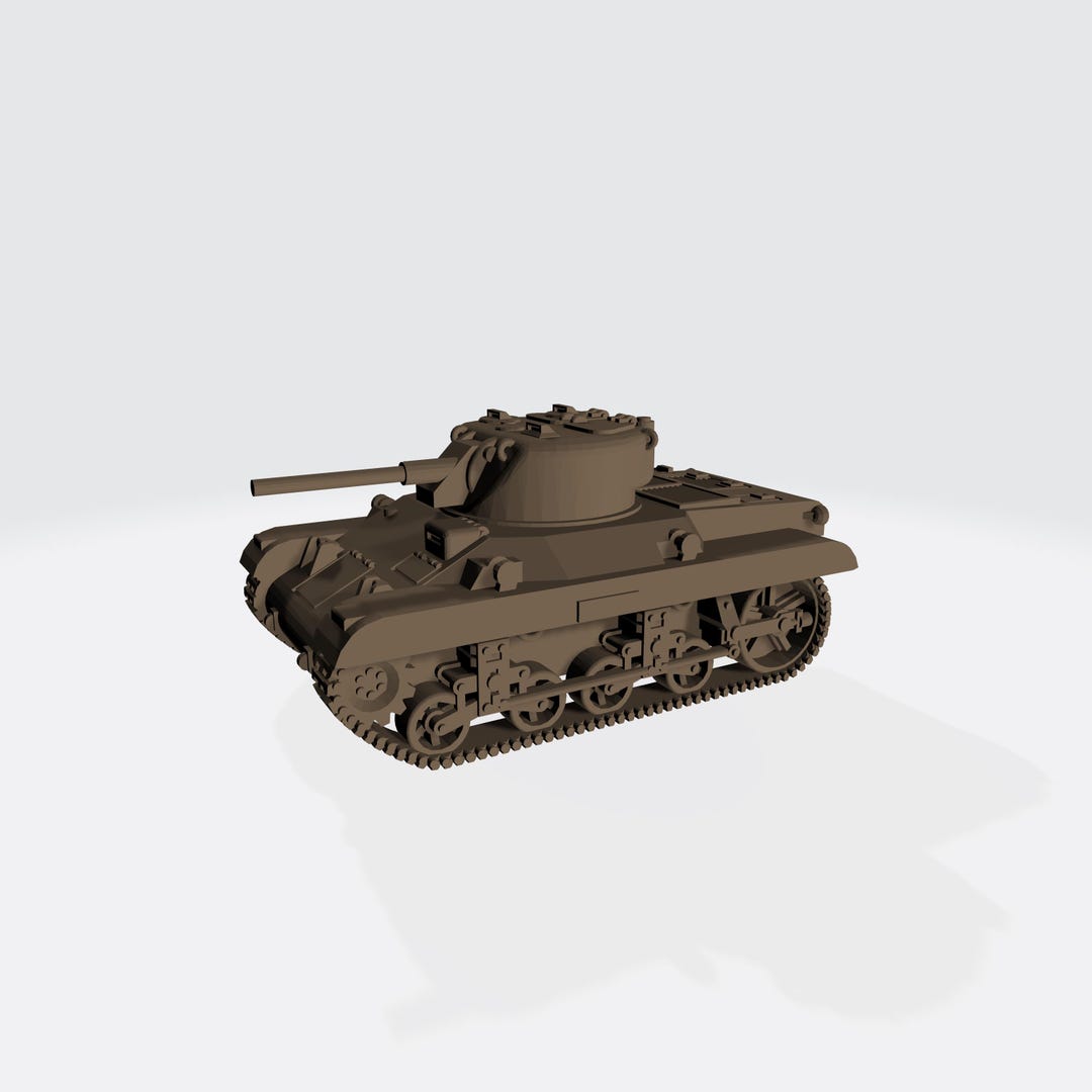 M22 Locust American Light Tank WWII – 3D Printed Model Kit – Unpainted ...