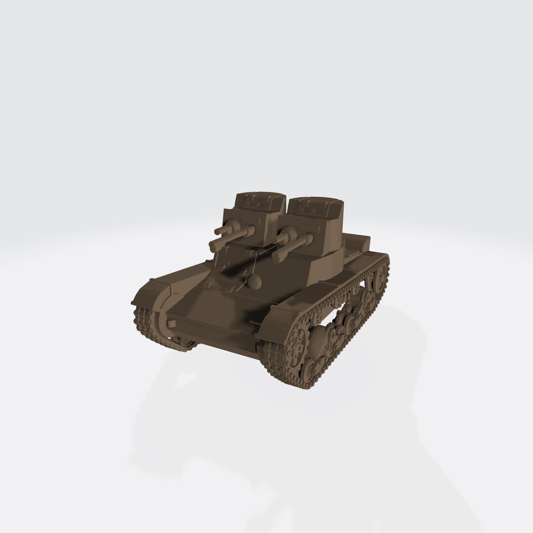T-26 Twin Turret [SU] – Interwar – 3D Printed Model Kit - Etsy