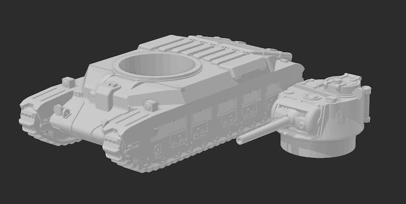 Matilda II British Infantry Tank WWII – 3D Printed Model Kit ...