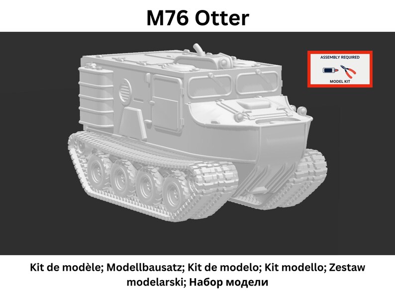 M76 Otter – 3D Printed U.S. Army Amphibious Reconnaissance Vehicle ...