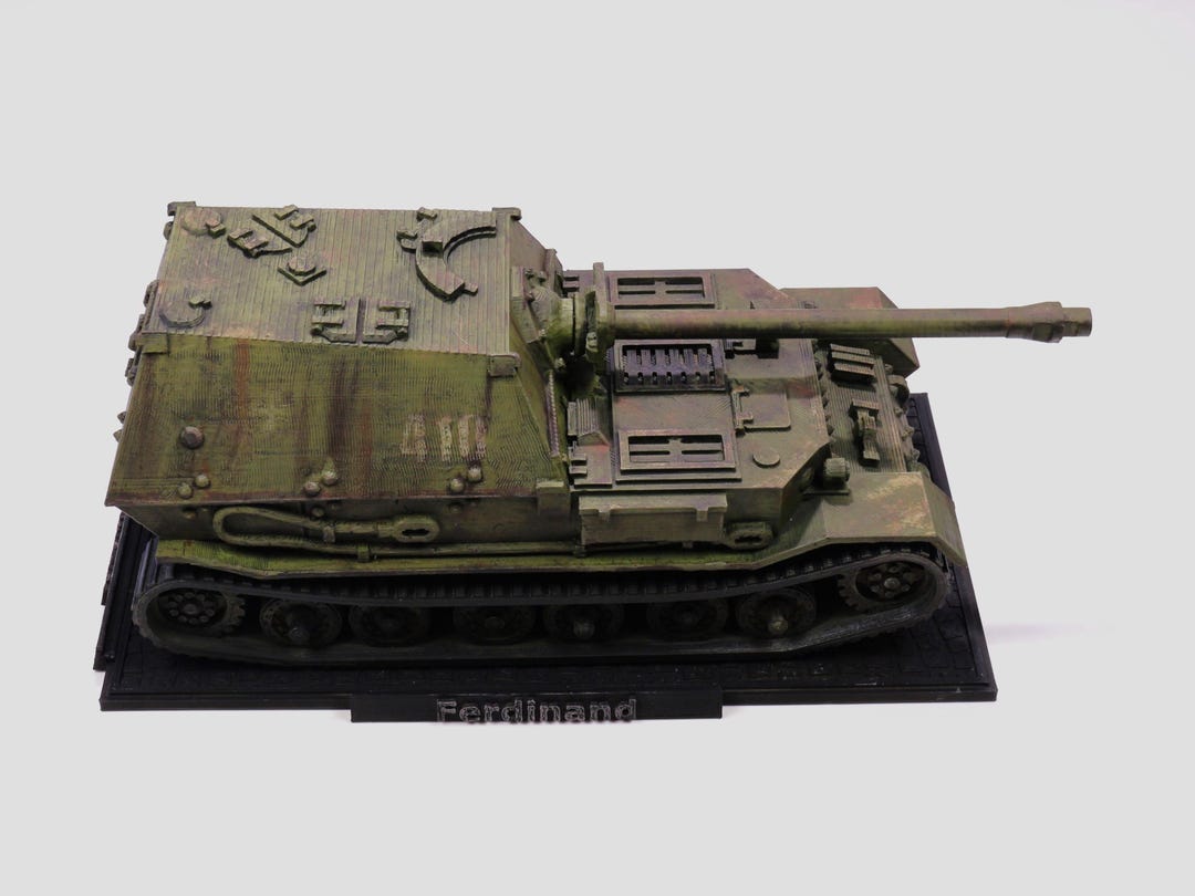 Ferdinand elefant Tank Model 1/35 Scale, 3D Printed, and Painted - Etsy