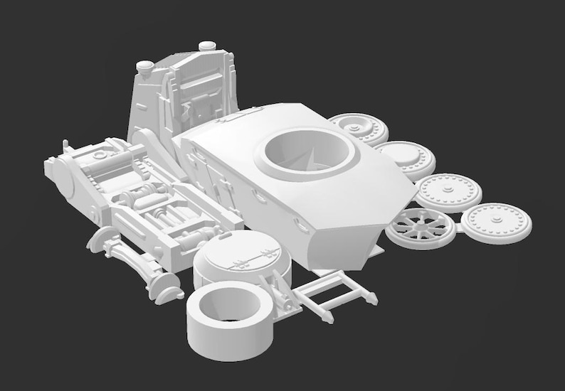 Romfell Armoured Car [AH] – WWI – 3D Printed Model Kit - Etsy