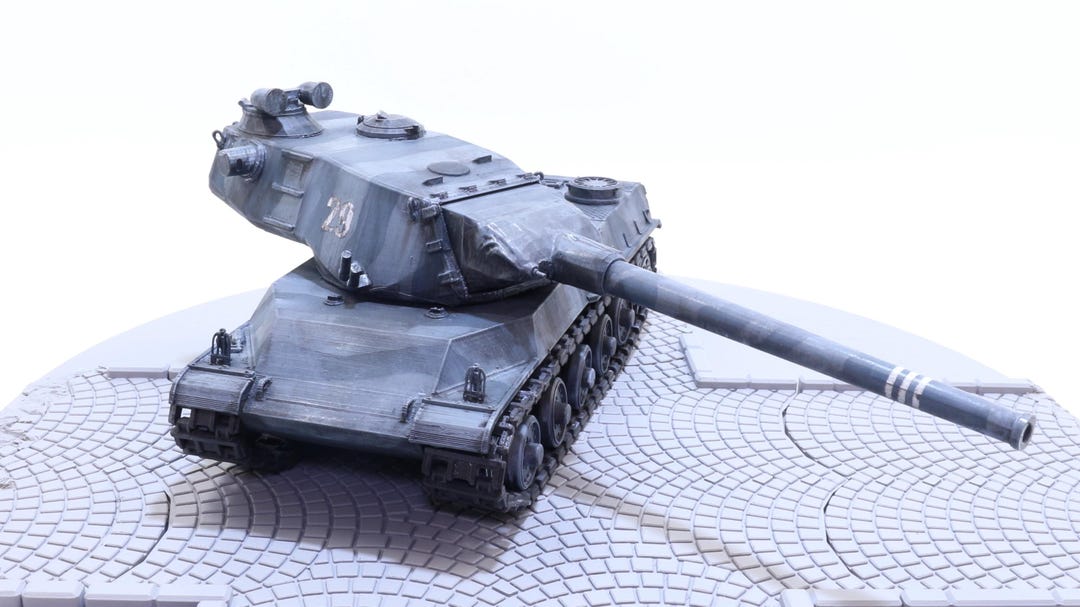 1:35 Scale AMX M4 Mle. 54 – 3D Printed & Hand-painted French Heavy Tank ...
