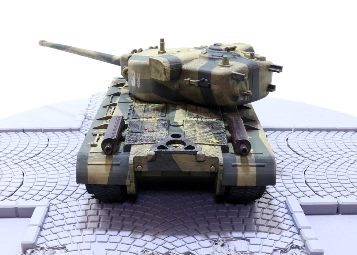 T29 Heavy Tank Model - 1/35 Scale, 3D Printed, and Painted - Etsy