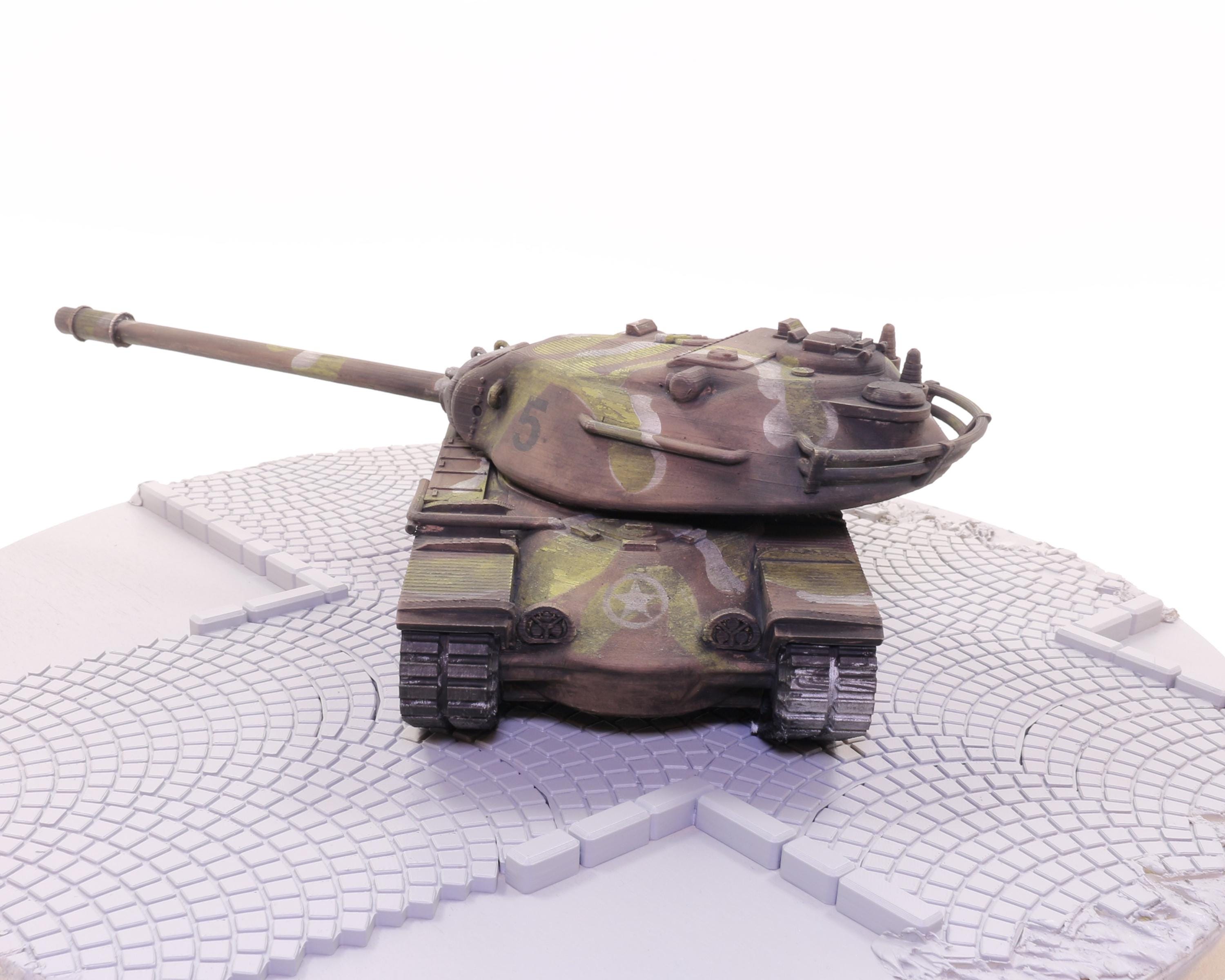 M103 Heavy Tank Model - 1/35 Scale, 3D Printed, and Painted - Etsy