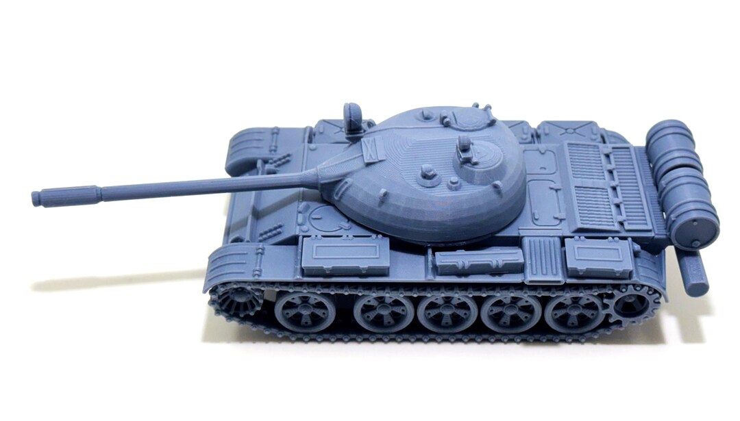 Custom T-54/55 Tank Model Kit Scaled for Wargaming & Dioramas 1/100 to ...
