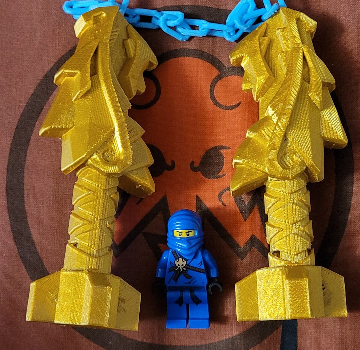 Ninjago Jay's Elemental Nunchucks of Lightning 3D Printed Miniature ...
