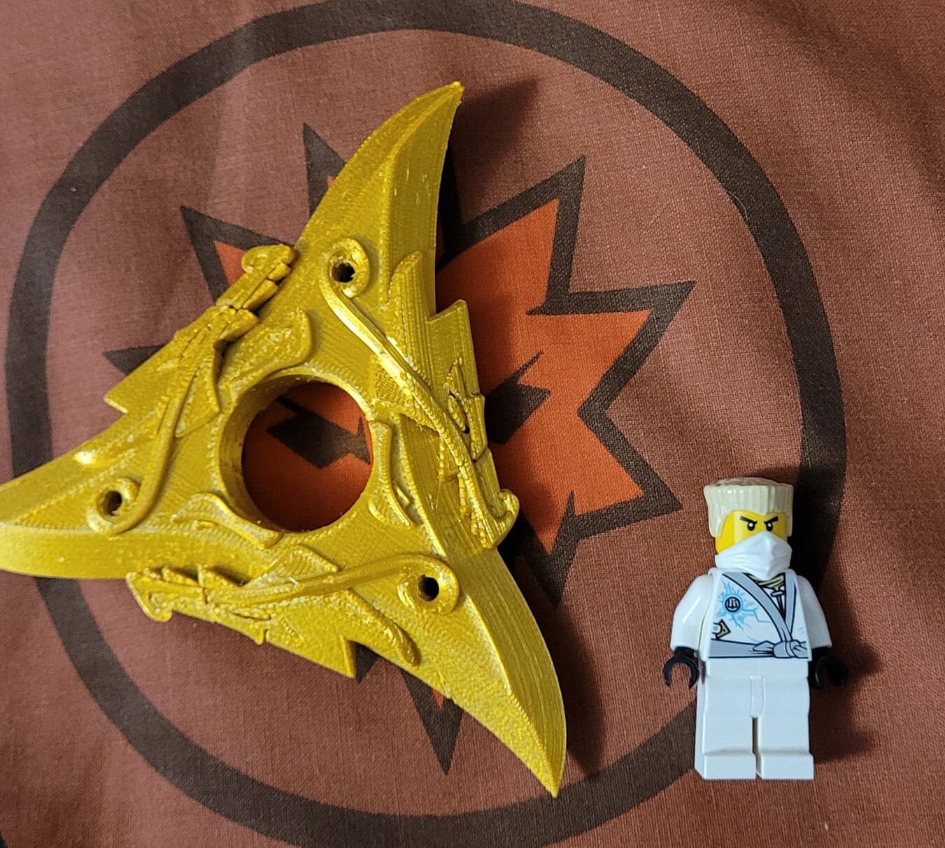 Ninjago Zane's Elemental Shurikens of Ice 3D Printed Miniature - Etsy ...