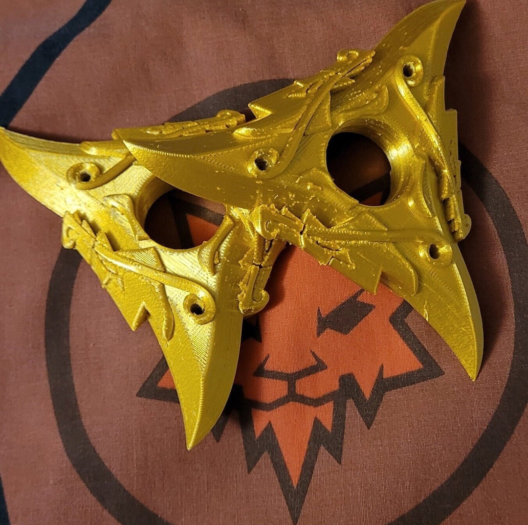 Ninjago Zane's Elemental Shurikens of Ice 3D Printed Miniature - Etsy ...