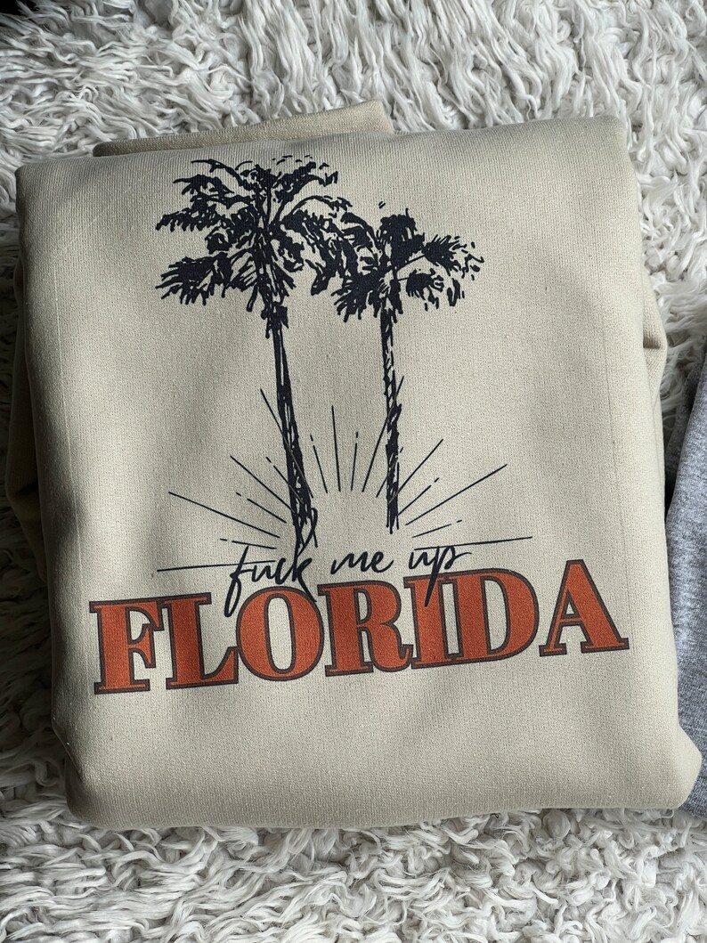 Florida Crewneck /beige TTPD / Taylors Merch/ Merch Hoodie - Etsy