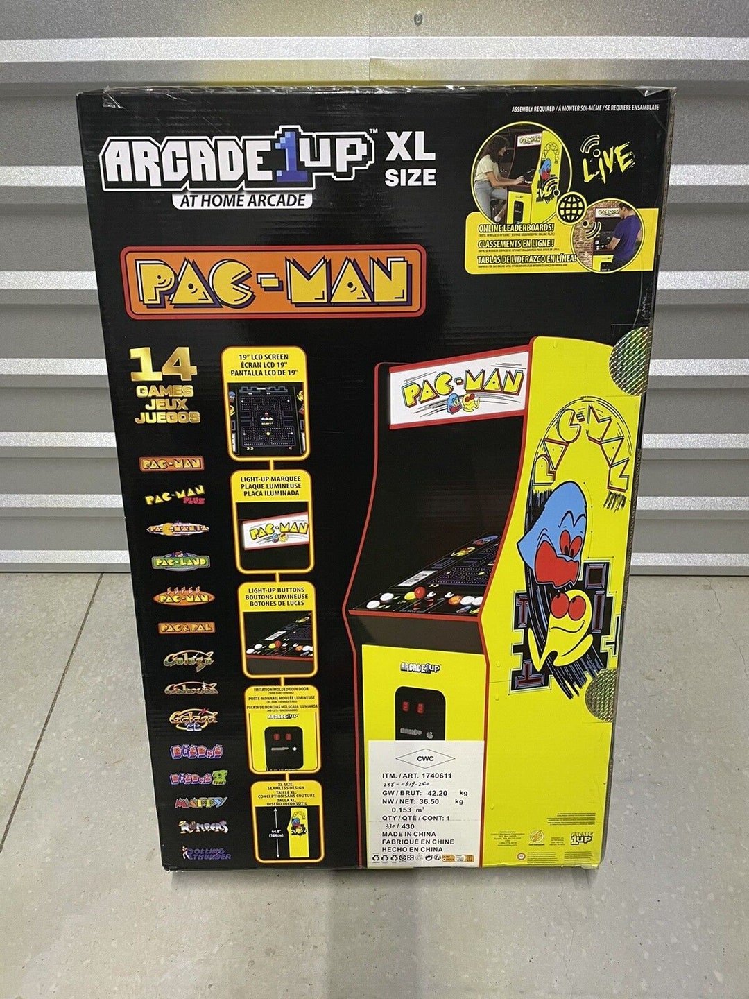 RARE Arcade1up Pac-man XL Size 1up Arcade Machine - Etsy
