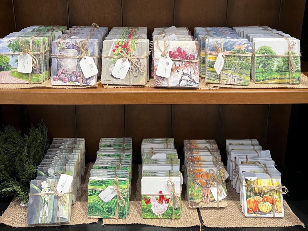 Stone Coasters With Art - Etsy