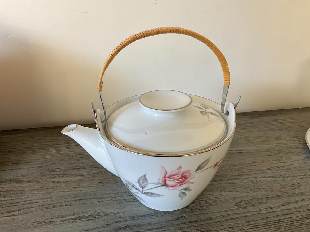 Vintage Noritake Teapot Set 6044 Rosemarie Six Piece Set - Etsy