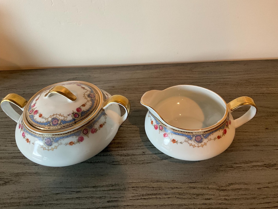 Vintage First Bohemian Porcelain Industries Union “T” Cream and Sugar ...