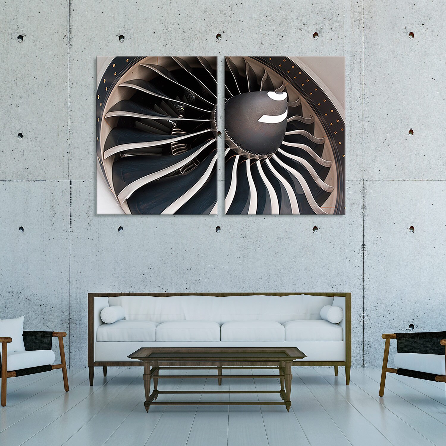 Powerful Jet Engine Turbine, Aerospace Thrust Masterpiece, High ...