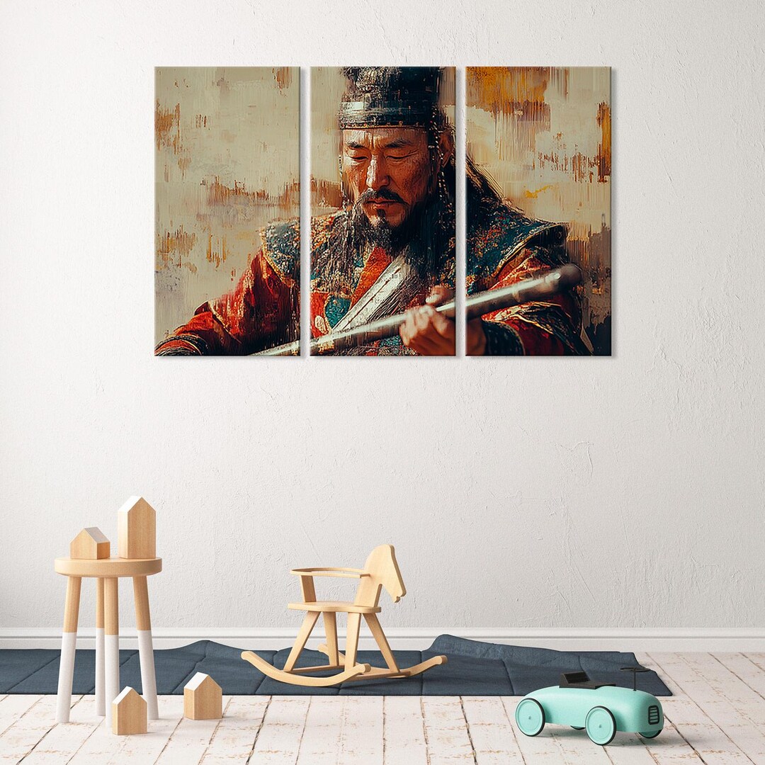 Mongolian Warrior Playing the Morin Khuur in Traditional Attire - Etsy