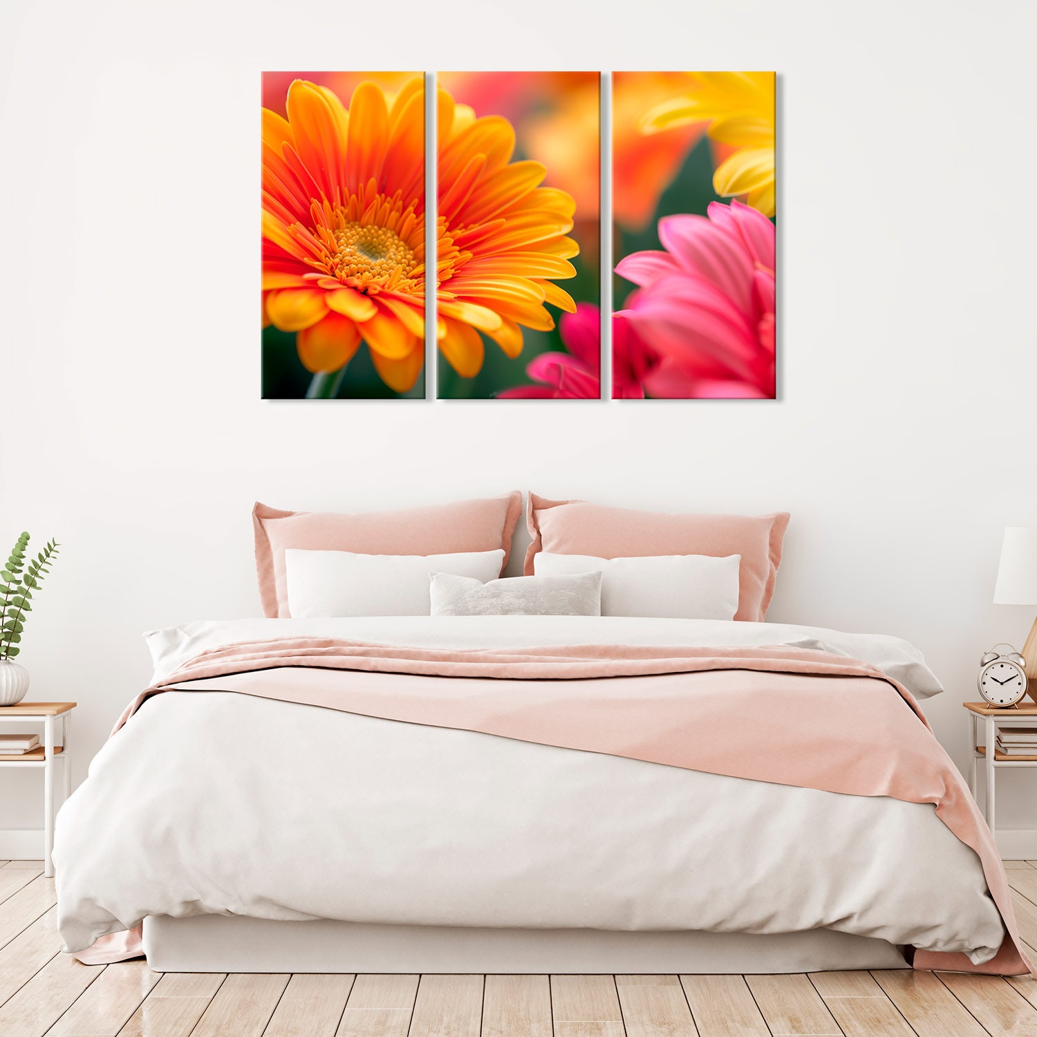 Yellow Flowers Canvas Print, Floral Wall Art Decor, Yellow, Flowers ...