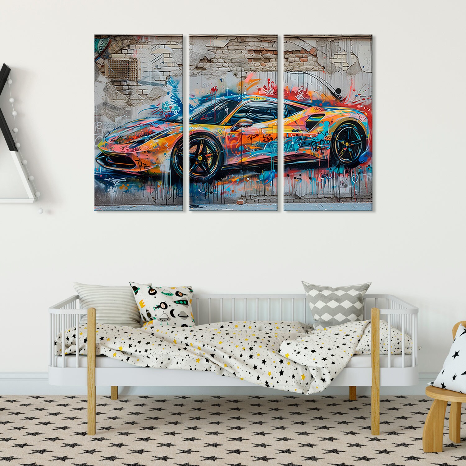 Sports Car Graffiti Art Print, Graffiti, Street Art, Urban, Sports Car ...