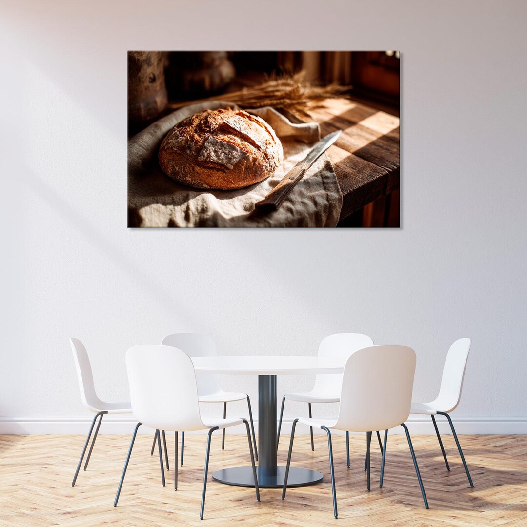 Artisan Bread Canvas | Cozy Kitchen Wall Art - Etsy