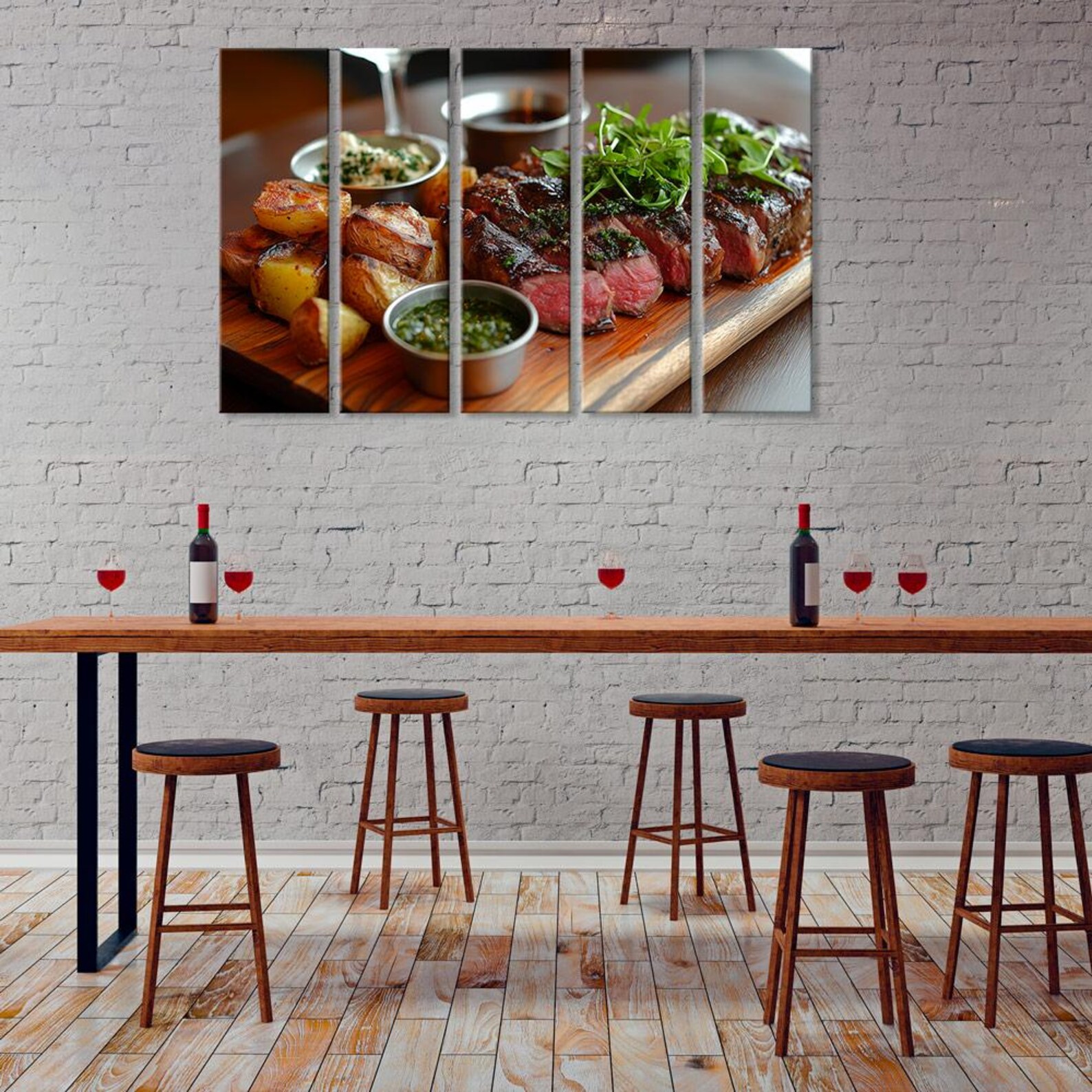 American Steak Wall Art for Restaurants & Kitchens - Etsy