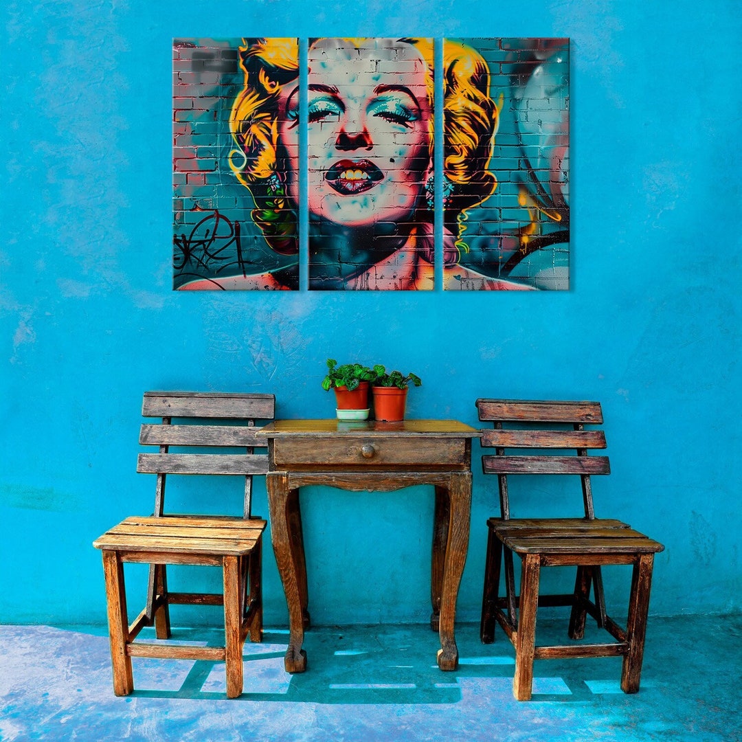 Pop Art Canvas Print, Colorful Wall Decor, Modern Artwork, Pop Art ...