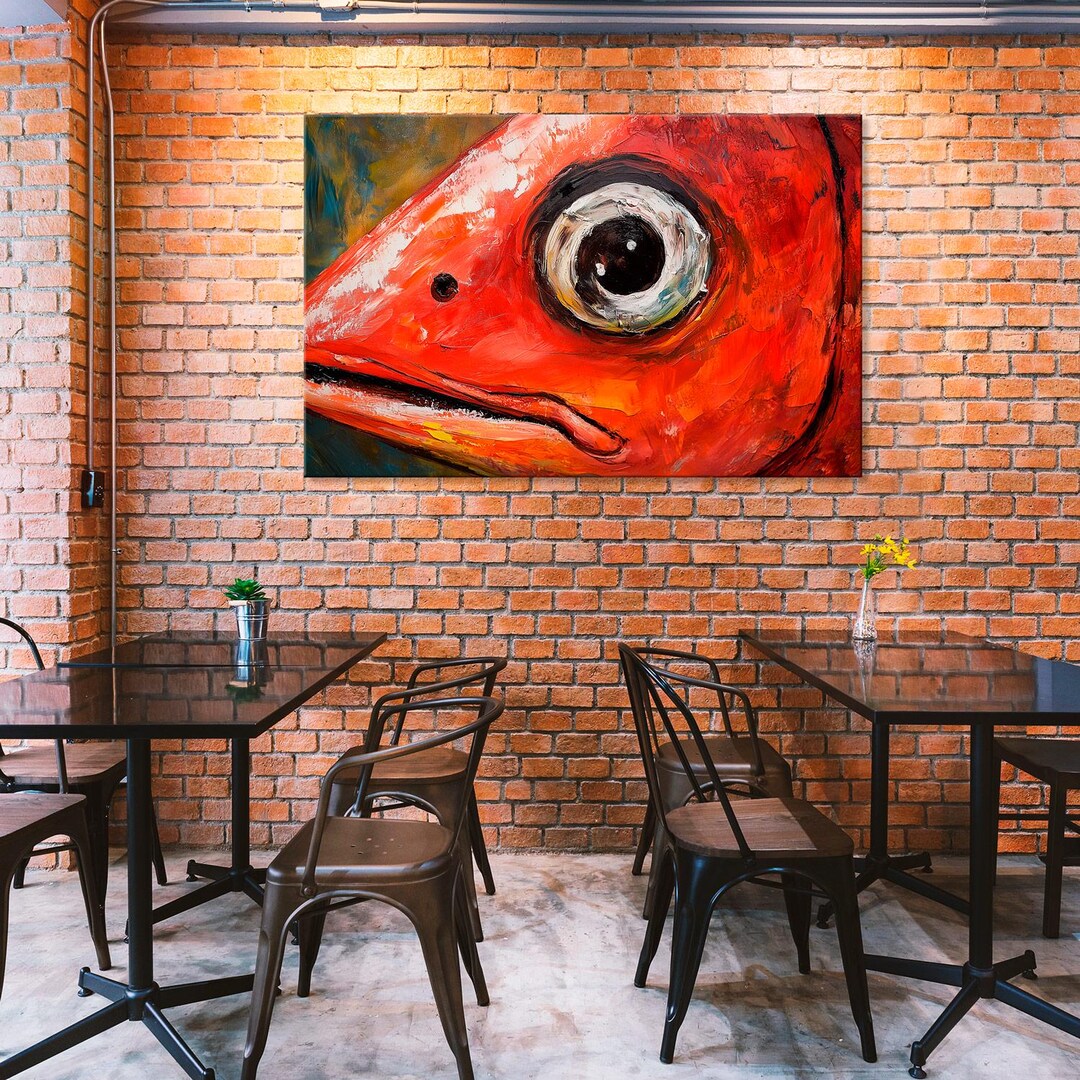 Abstract Fish Art, Underwater Fantasy, Colorful Marine Decor, Unique ...