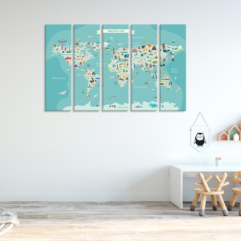 Landmarks World Map: Discover Iconic Sites Across Continents, Landmarks ...
