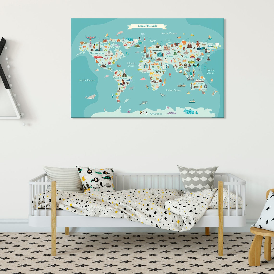 Landmarks World Map: Discover Iconic Sites Across Continents, Landmarks ...