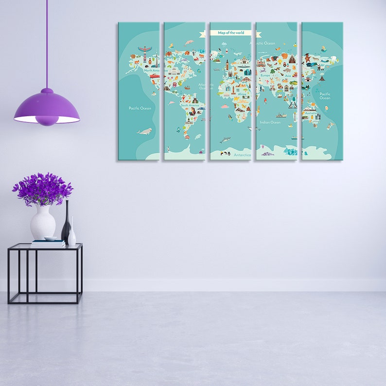 Landmarks World Map: Discover Iconic Sites Across Continents, Landmarks ...