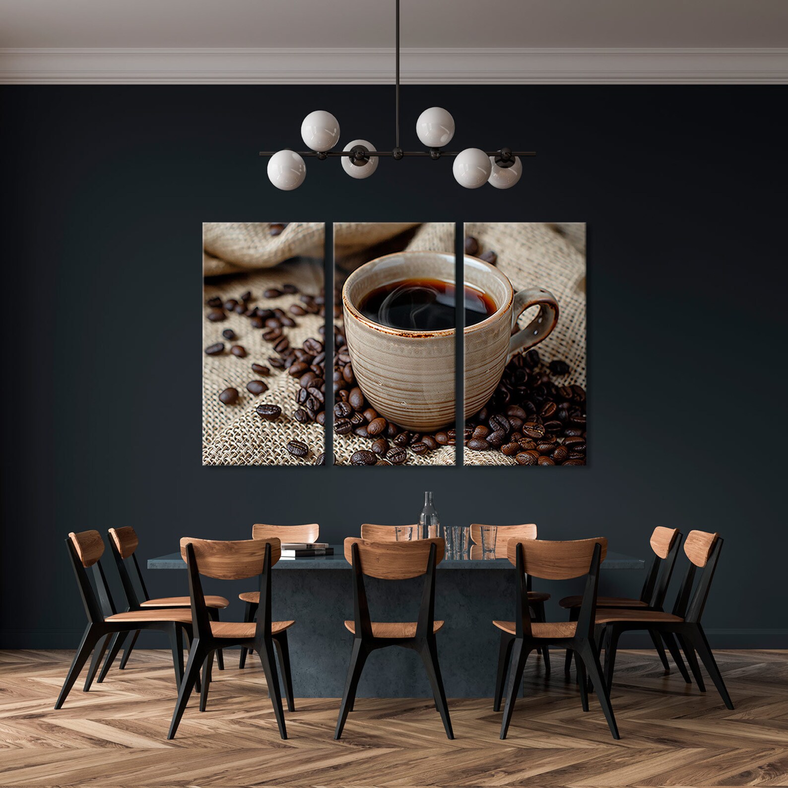 Coffee Cup and Beans Canvas Print: Cafe Barista Wall Art - Etsy