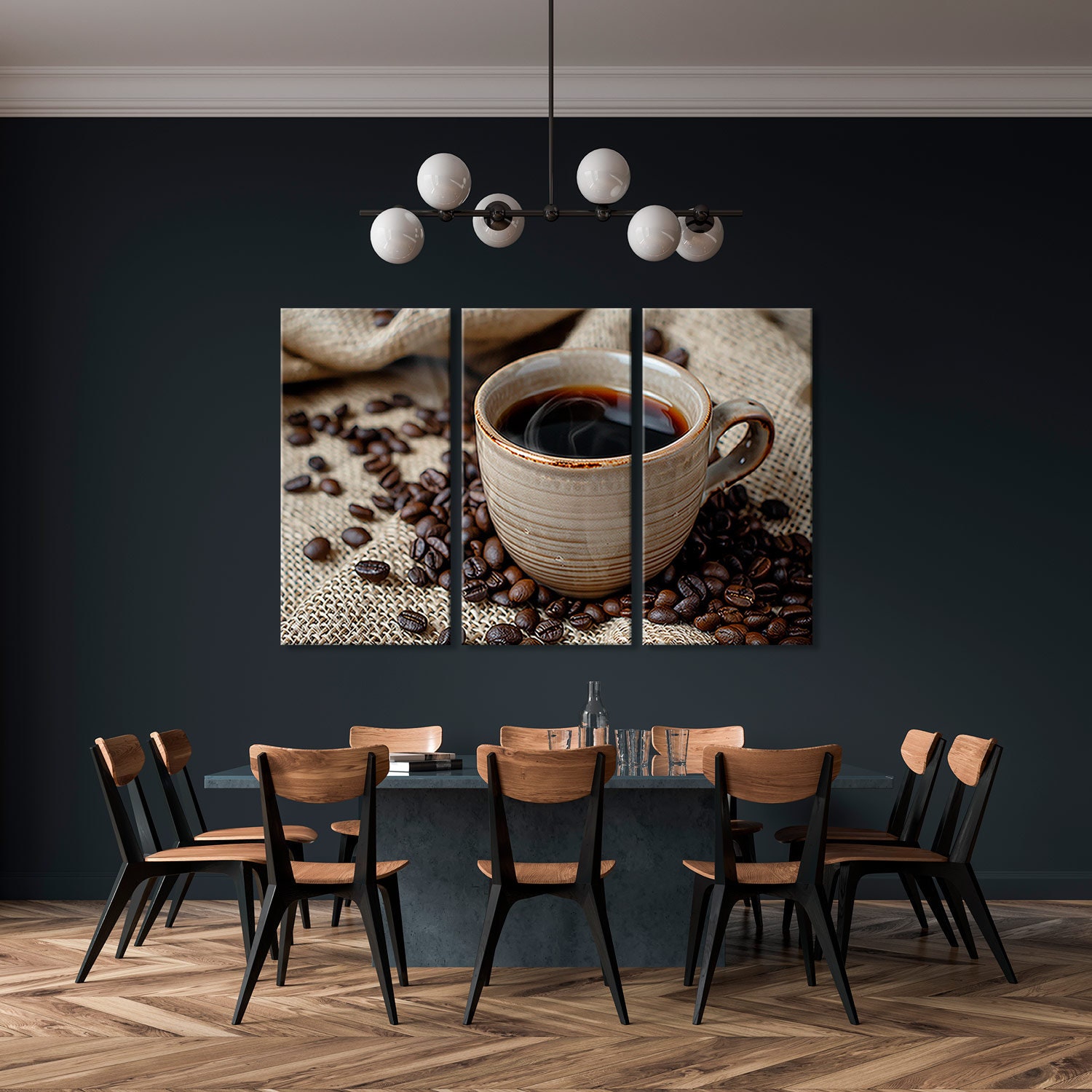 Coffee Cup and Beans Canvas Print: Cafe Barista Wall Art - Etsy