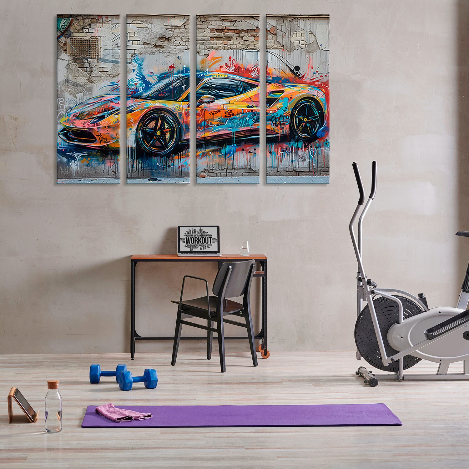 Sports Car Graffiti Art Print, Graffiti, Street Art, Urban, Sports Car ...